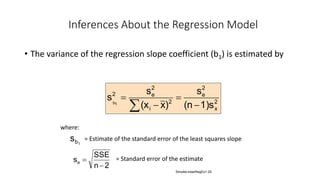 Simple Linear Regression and know about its significance | PPT