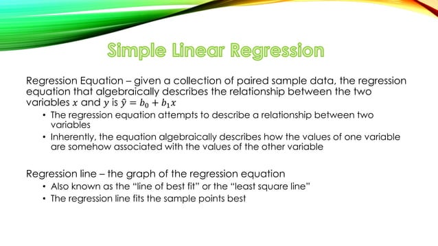 Simple linear regression | PDF | Science