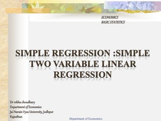 Simple linear regression | PPT