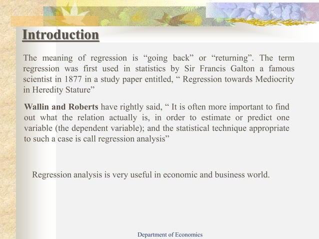 Simple linear regression | PPT