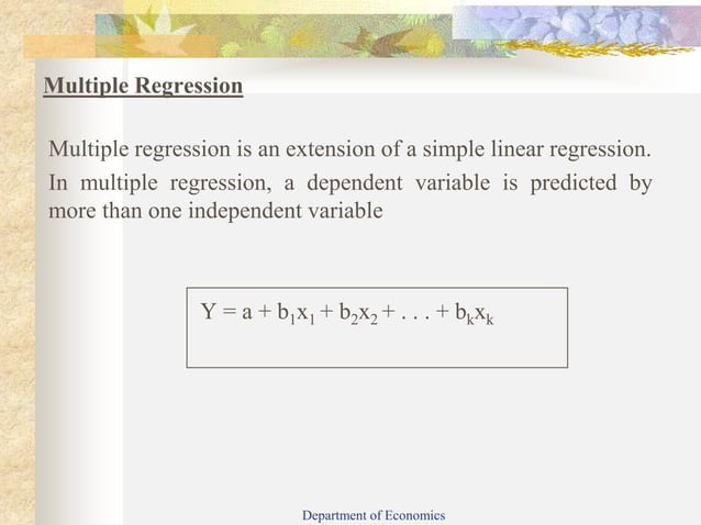 Simple linear regression | PPT | Physics | Science