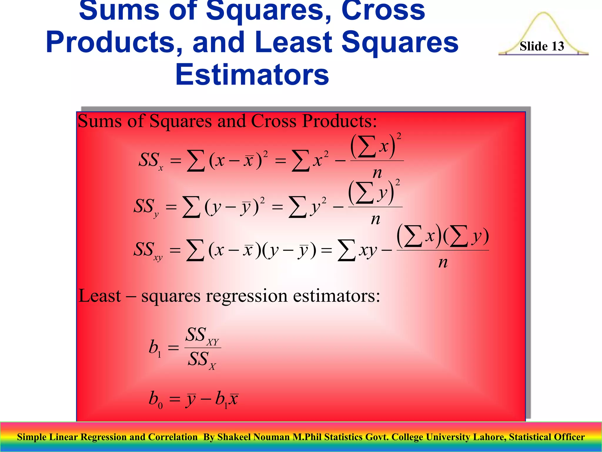 Simple linear regression and correlation | PPTX Simple linear regression and correlation | PPTX