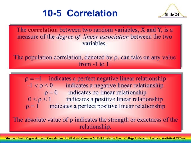 Simple linear regression and correlation | PPTX