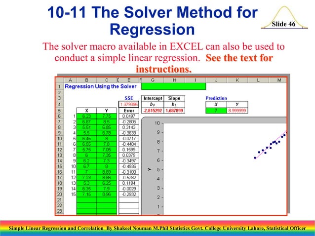 Simple linear regression and correlation | PPTX