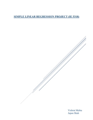 Simple linear regression project | PDF