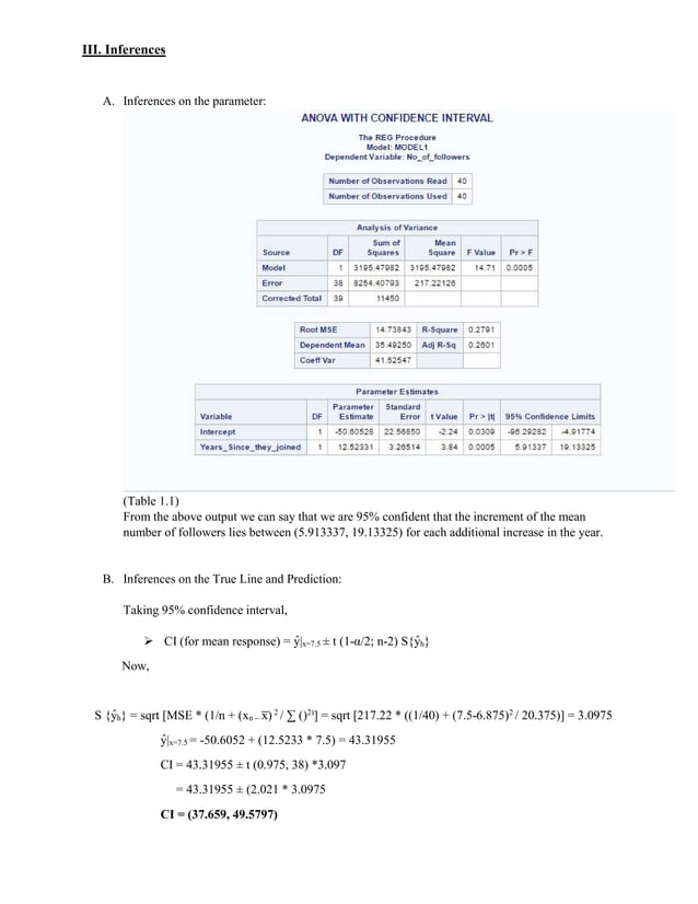 Simple linear regression project | PDF