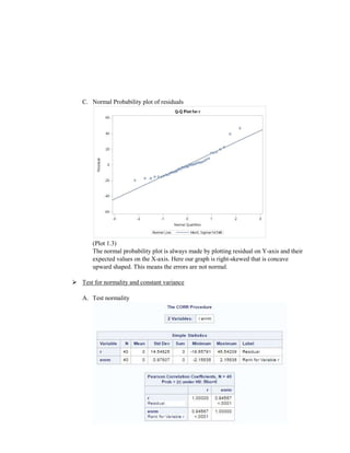 Simple linear regression project | PDF
