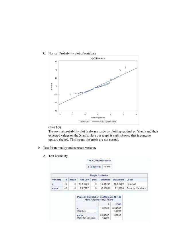 Simple linear regression project | PDF