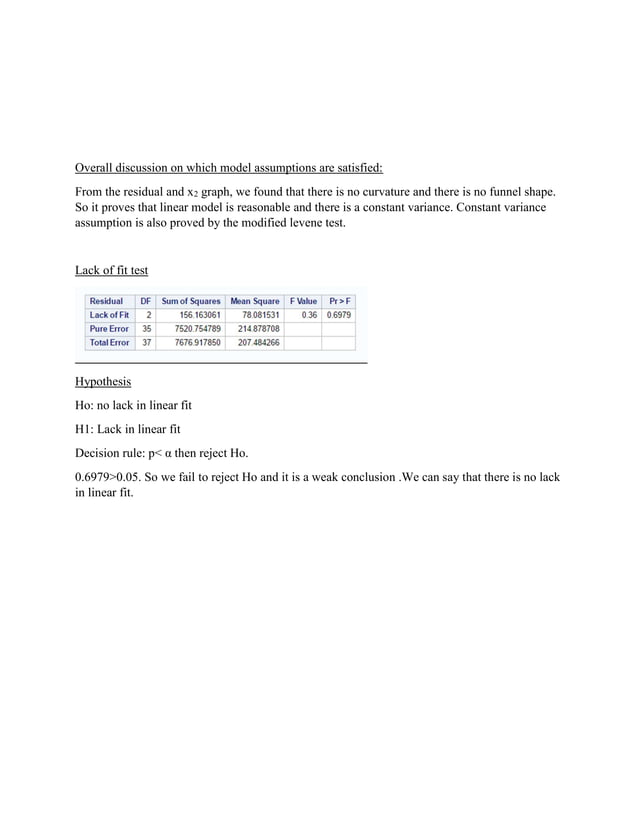 Simple linear regression project | PDF