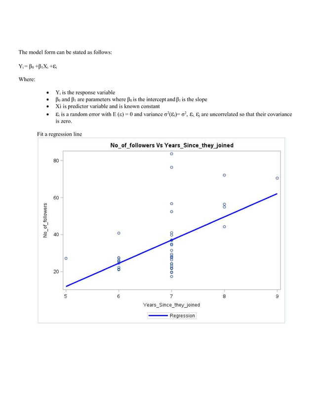 Simple linear regression project | PDF