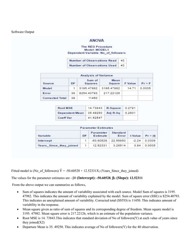 Simple linear regression project | PDF