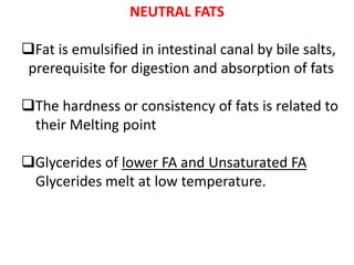 Simple lipids | PPTX