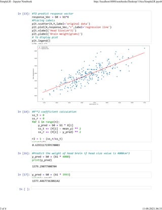 SimpleLR - Jupyter Notebook Python Programming | PDF