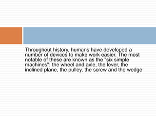 Simple machine | PPTX