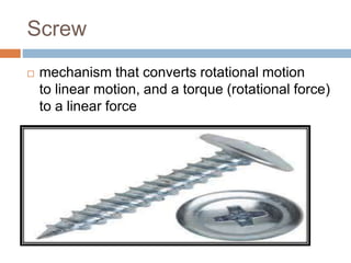 Simple machine | PPTX