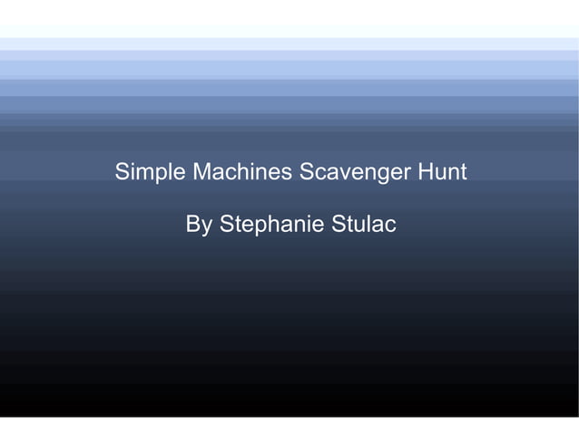 Simple Machine Ppt | ODP