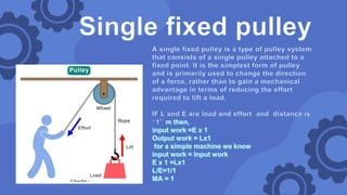 Simple machine (pulley and its types).pptx | Technology & Computing