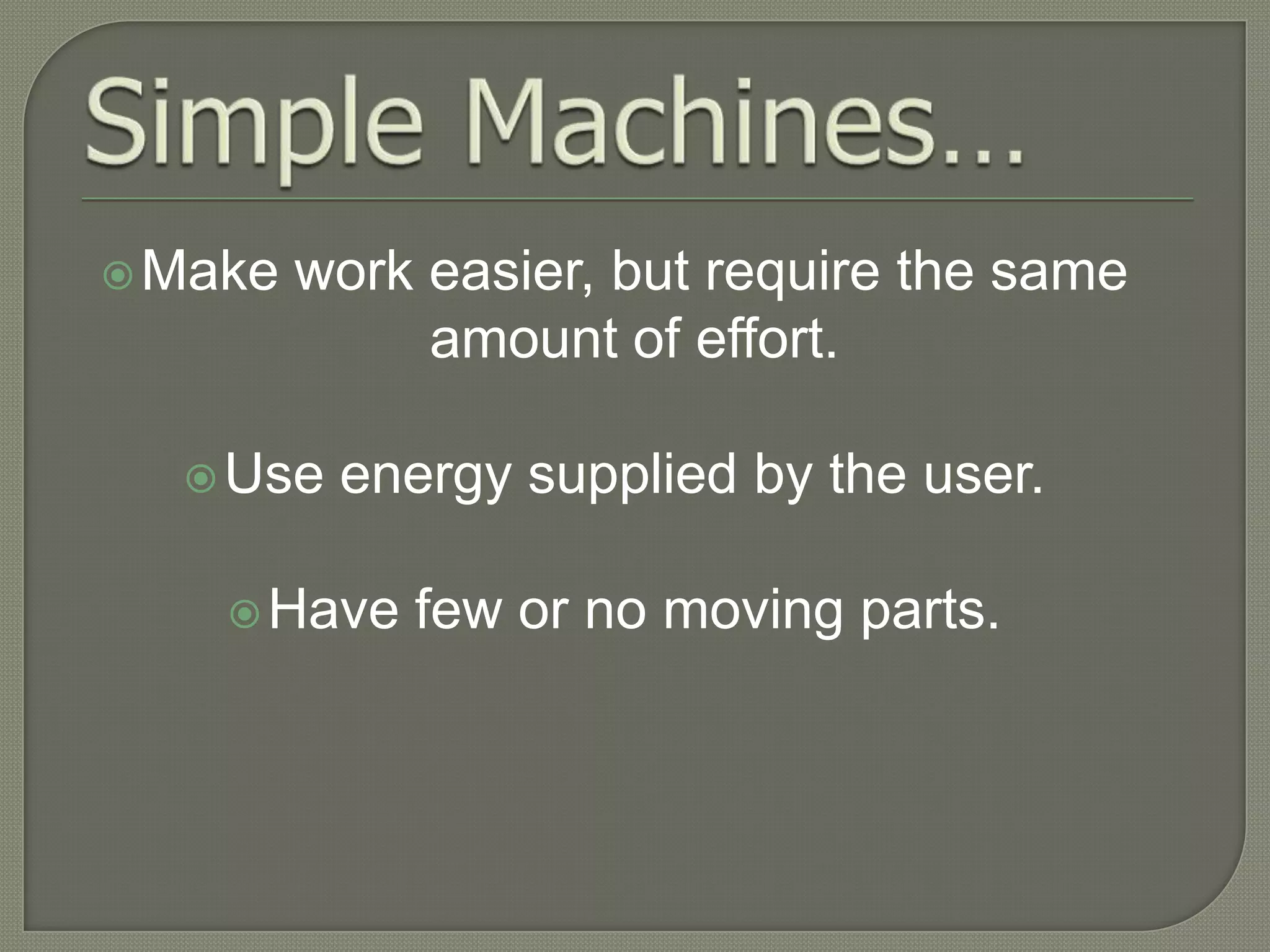 Simple Machines! | PPT