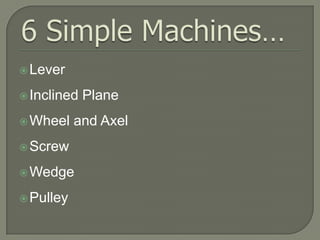 Simple Machines! | PPT