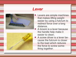 Simple machines | PDF