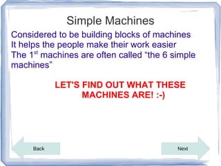 Simple machines | ODP