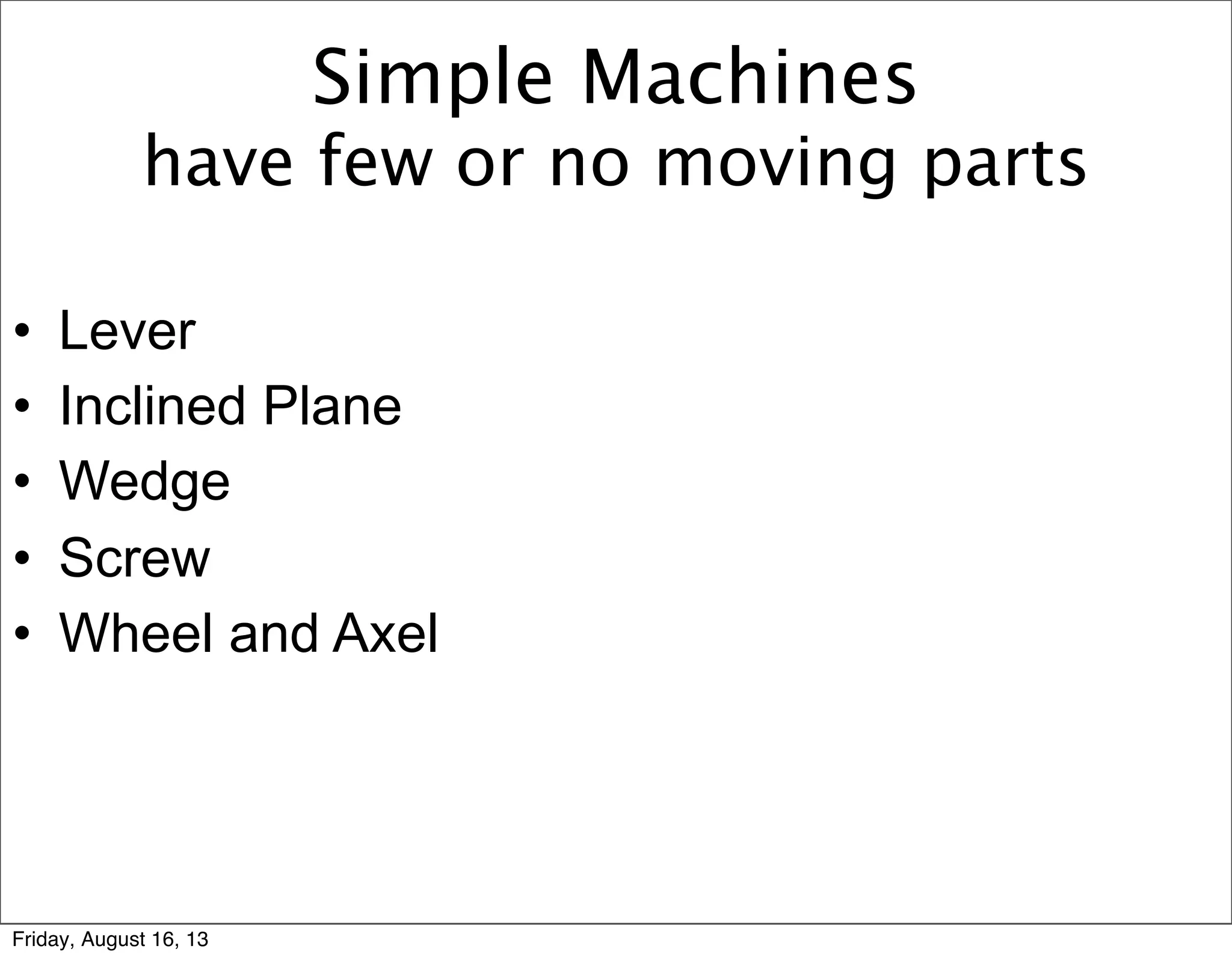 Introduction to Simple Machines | PDF | Geology | Science