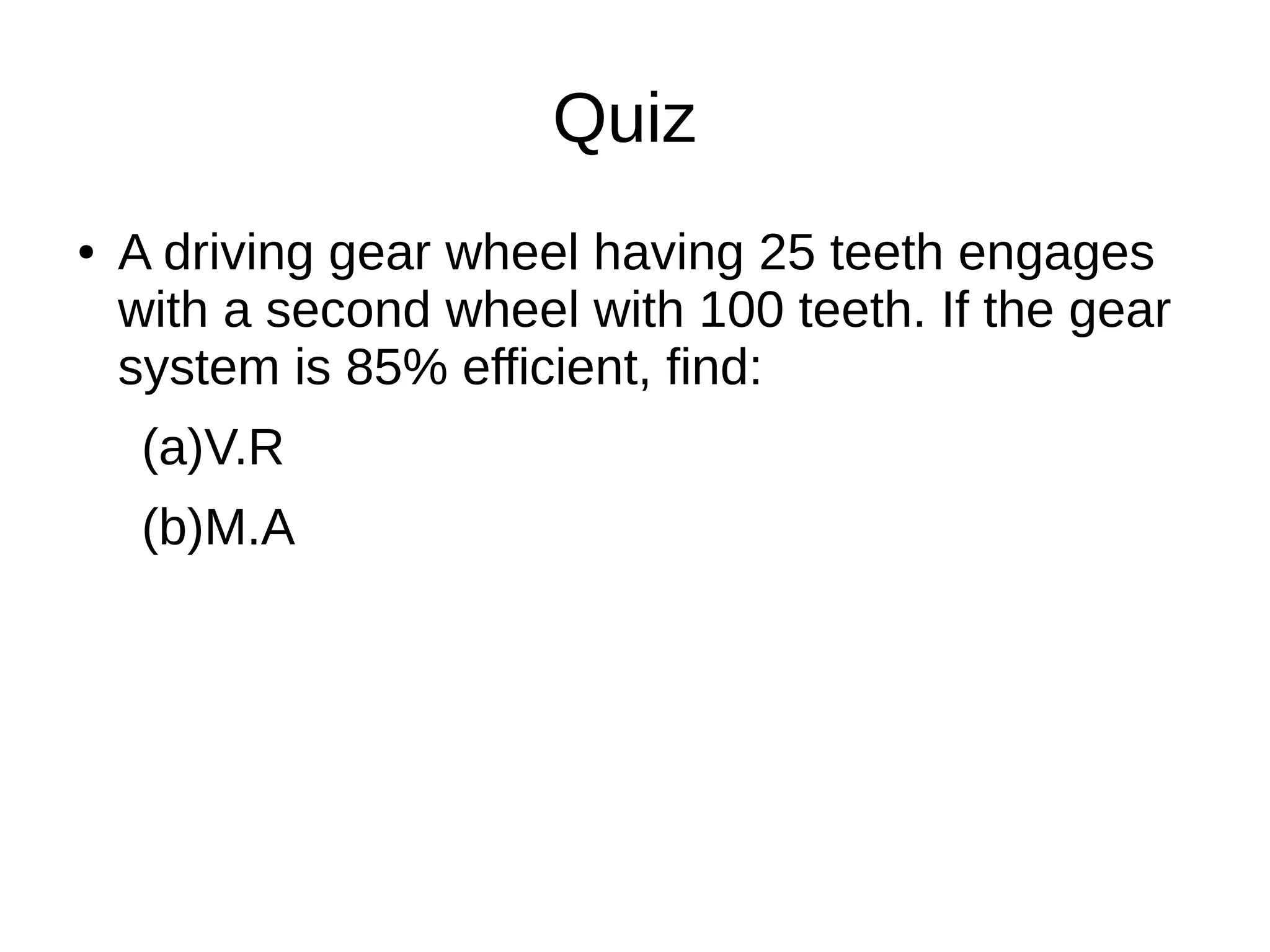 Simple machines-gears, levers, pulleys, wheel and axle | ODP