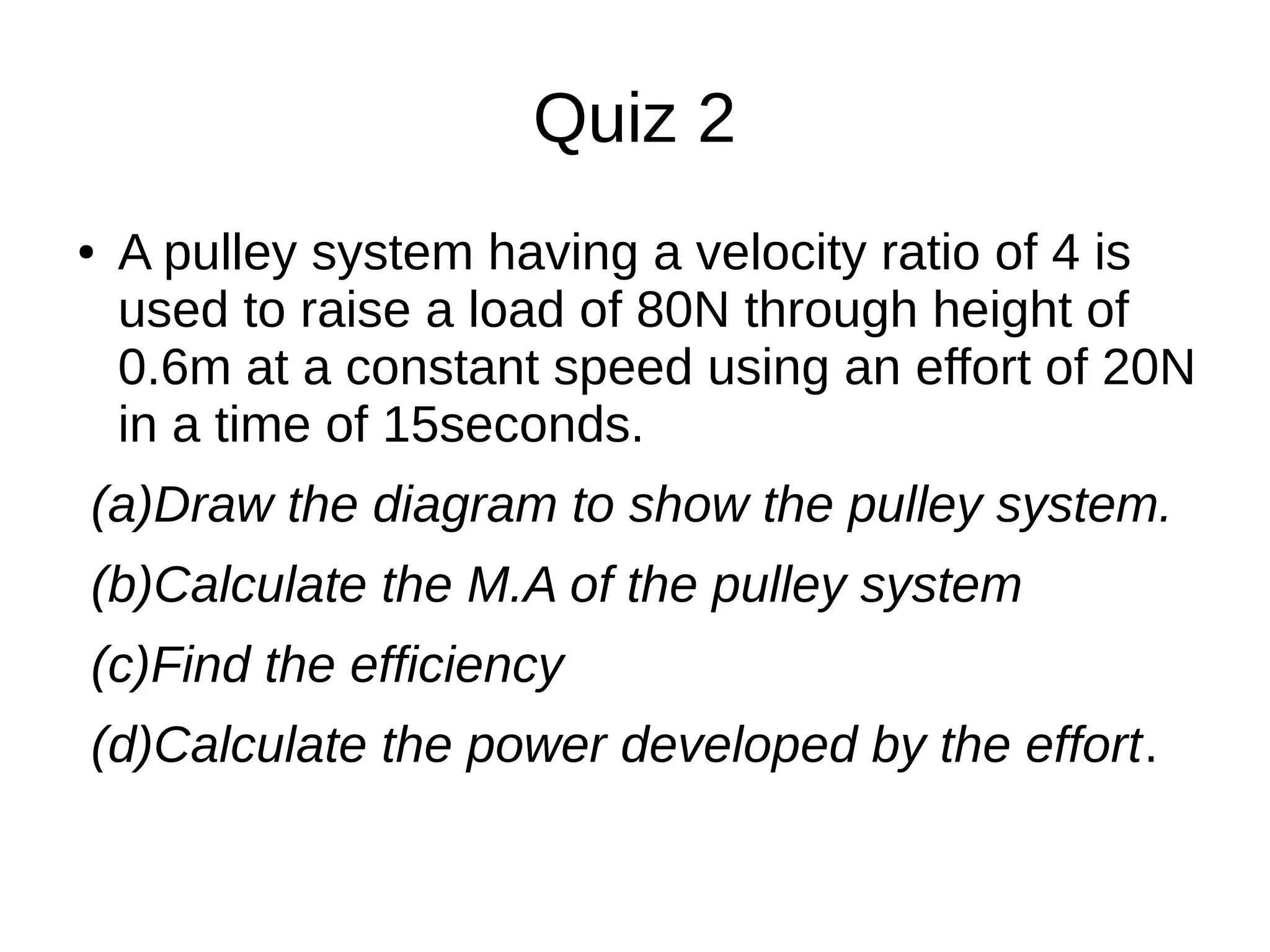Simple machines-gears, levers, pulleys, wheel and axle | ODP
