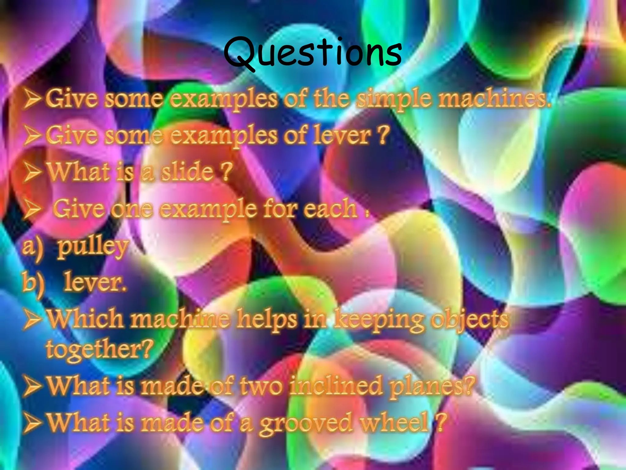 Simple machines for grade 4 | PPTX