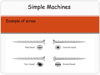 Simple machines | PPTX | Technology & Computing