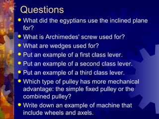 Simple machines | PPT