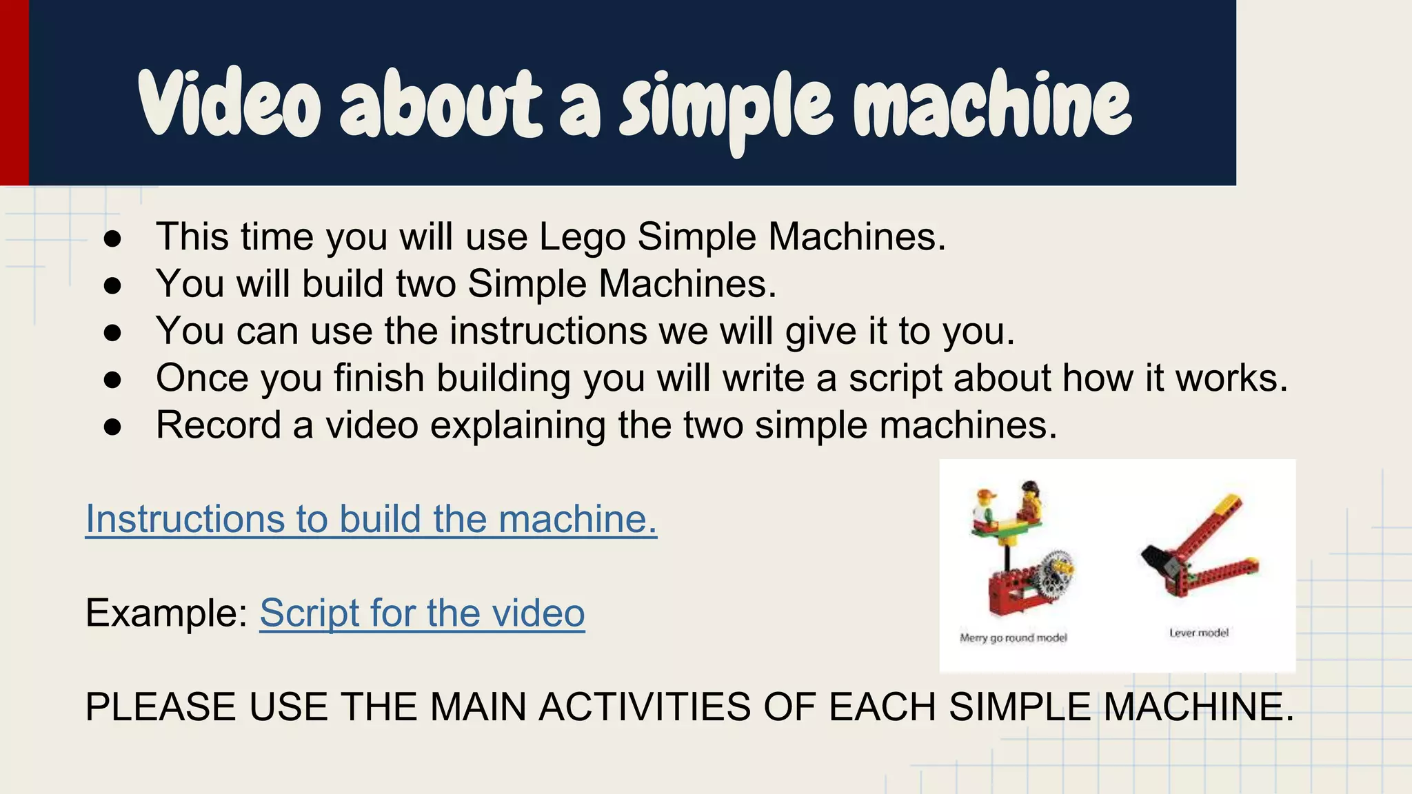 Simple machines (Task) | PPT