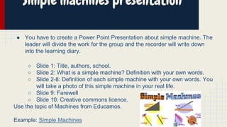 Simple machines (Task) | PPT