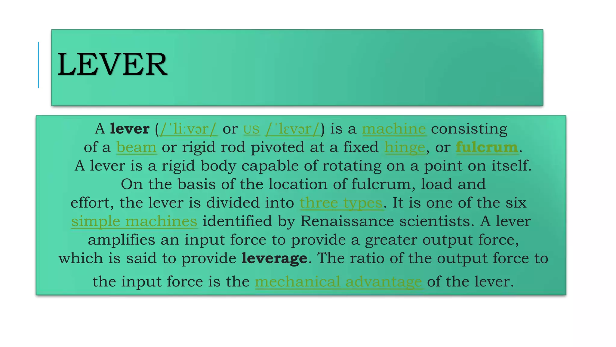 Simple Machines | PPTX