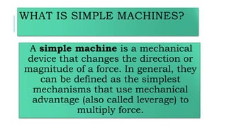 Simple Machines | PPTX