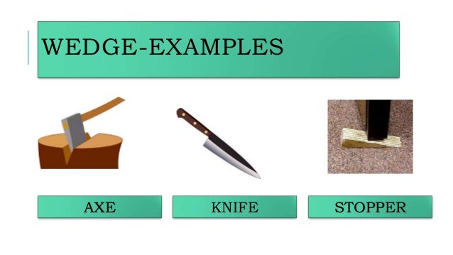 Examples Of Wedges At School