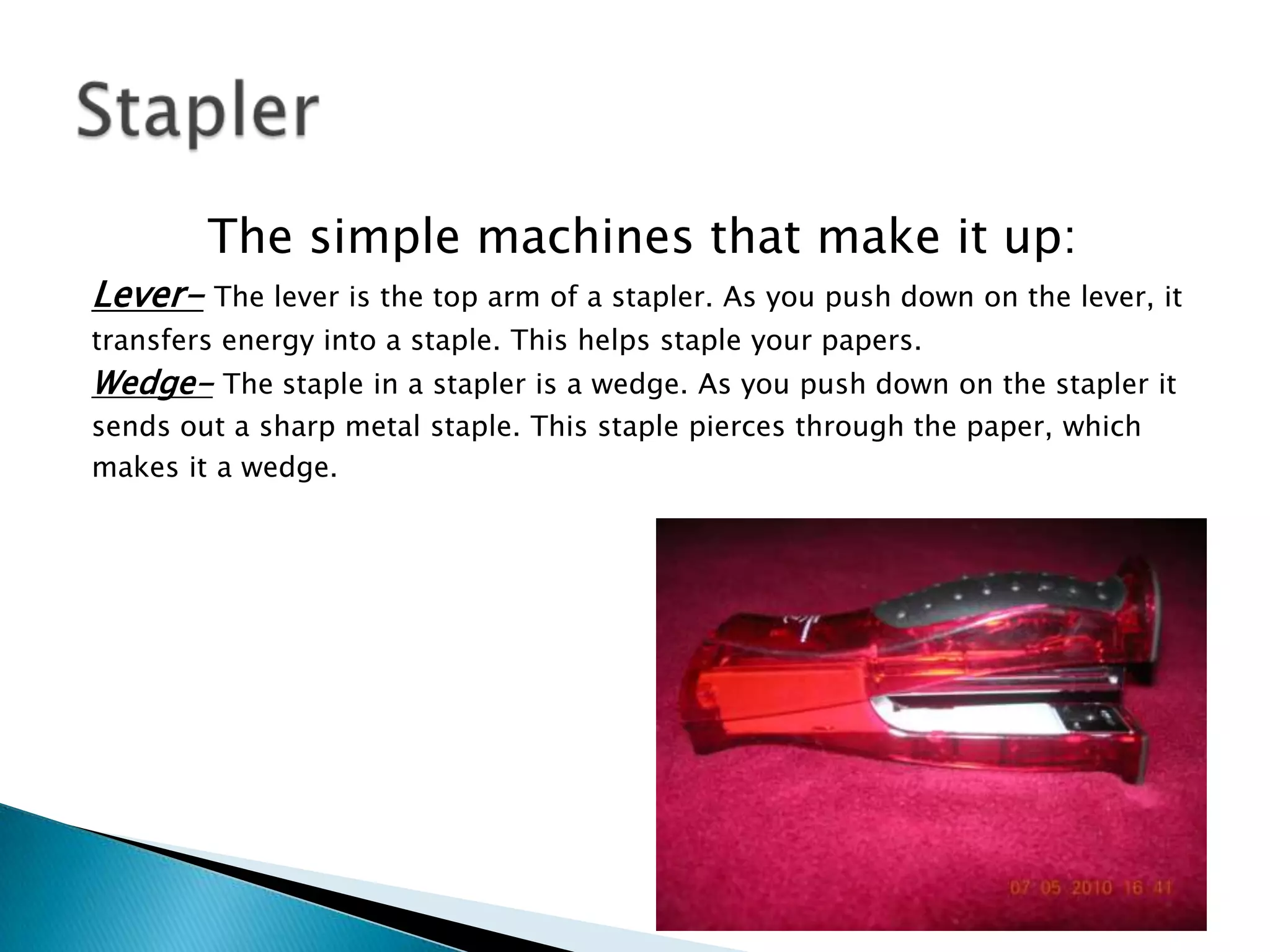 Simple machines scavenger hunt | PPT