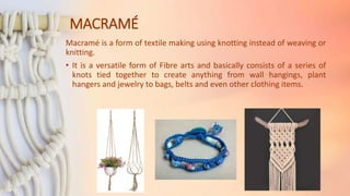 SIMPLE MACRAME KNOTTING TECHNIQUES.pptx