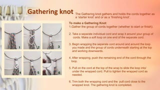 SIMPLE MACRAME KNOTTING TECHNIQUES.pptx