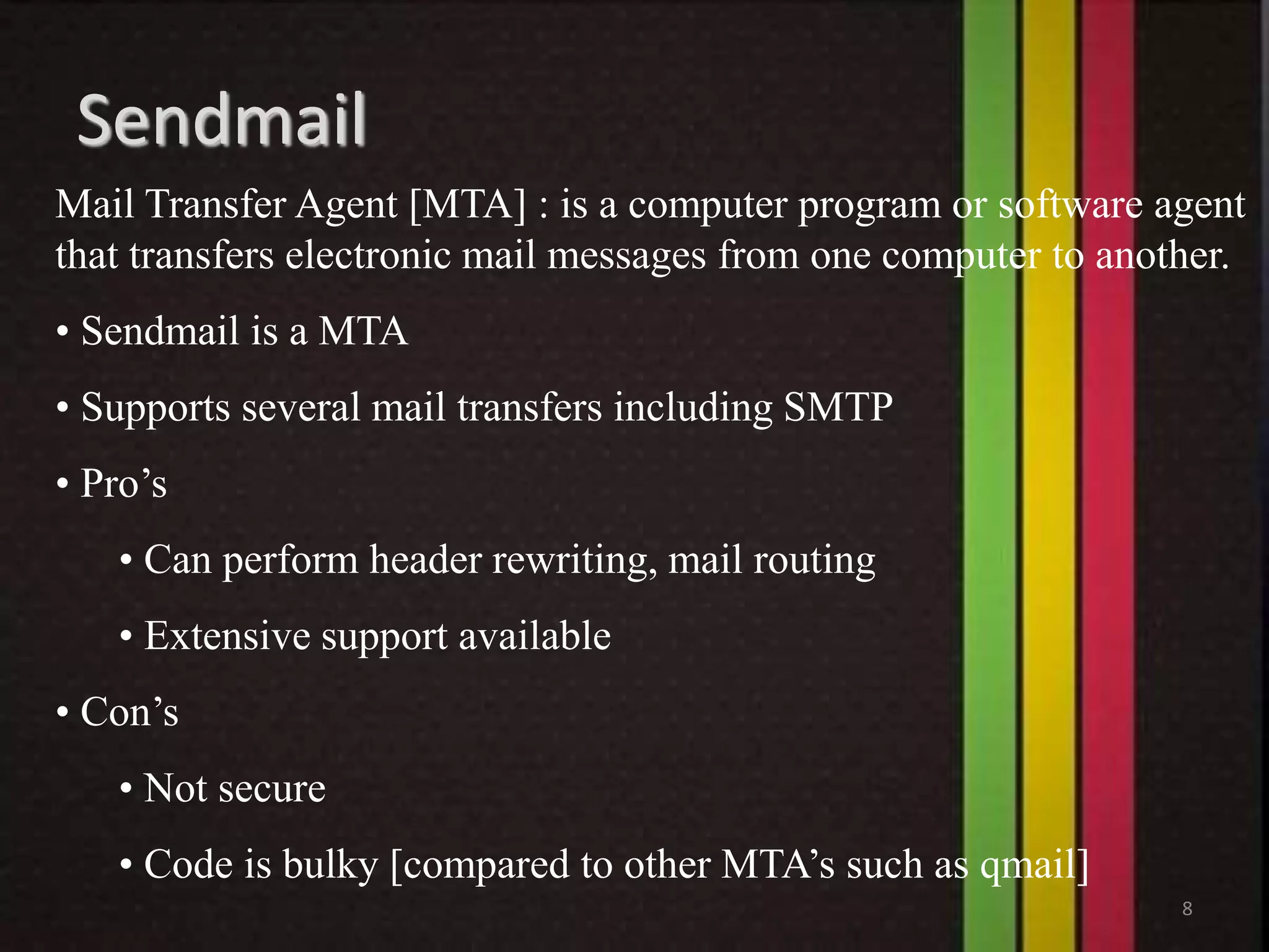 Simple mail transfer protocol | PPTX | Email | Internet