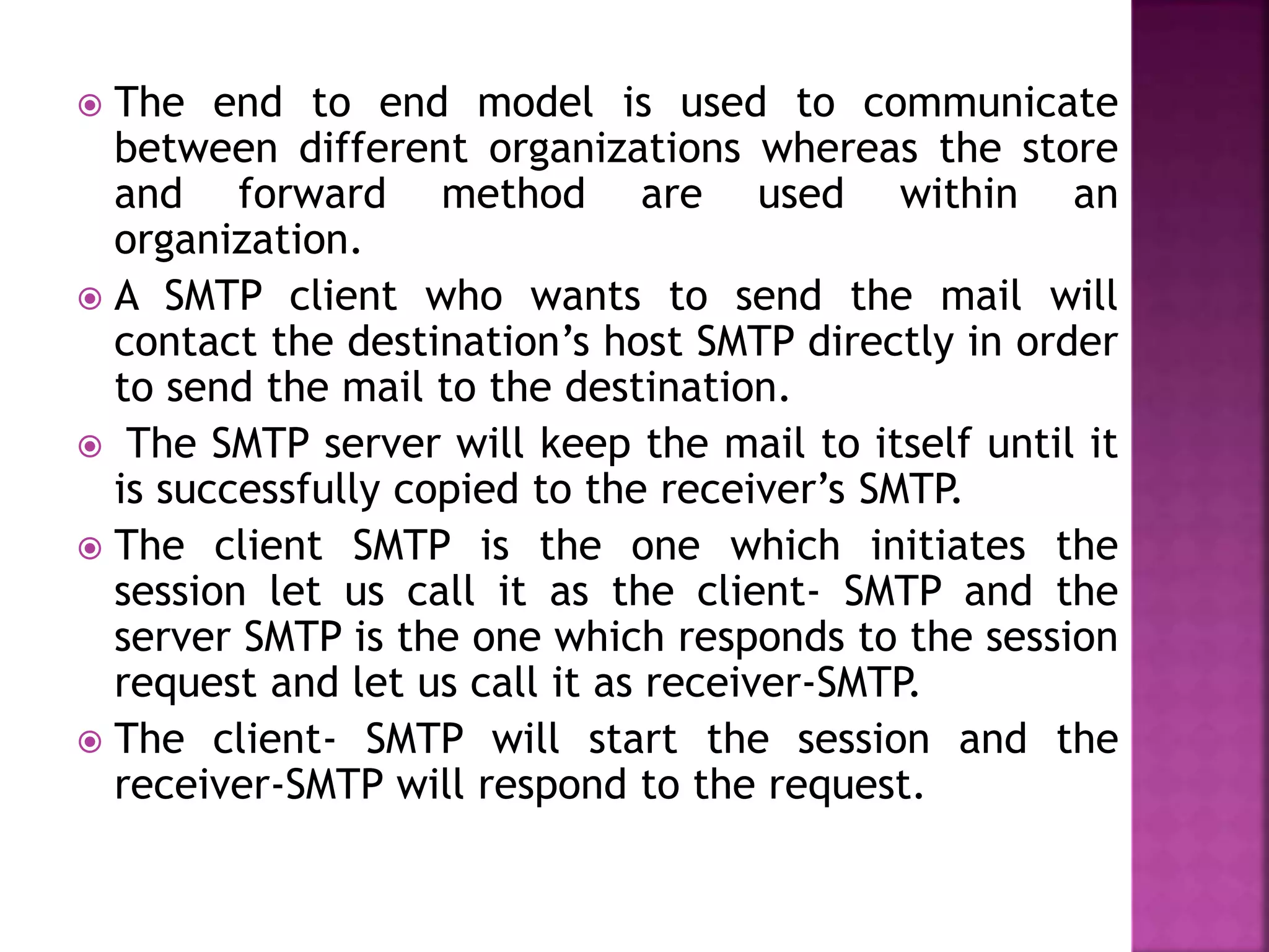 Simple mail transfer protocol (smtp) | PPTX