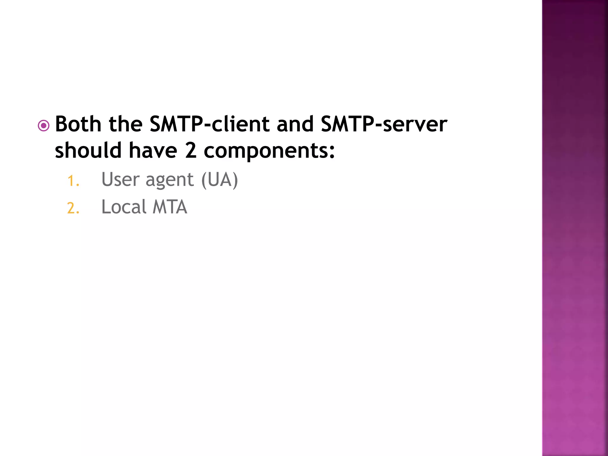 Simple mail transfer protocol (smtp) | PPTX