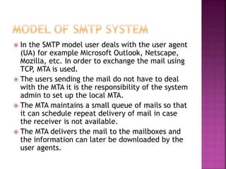 Simple mail transfer protocol (smtp) | PPTX