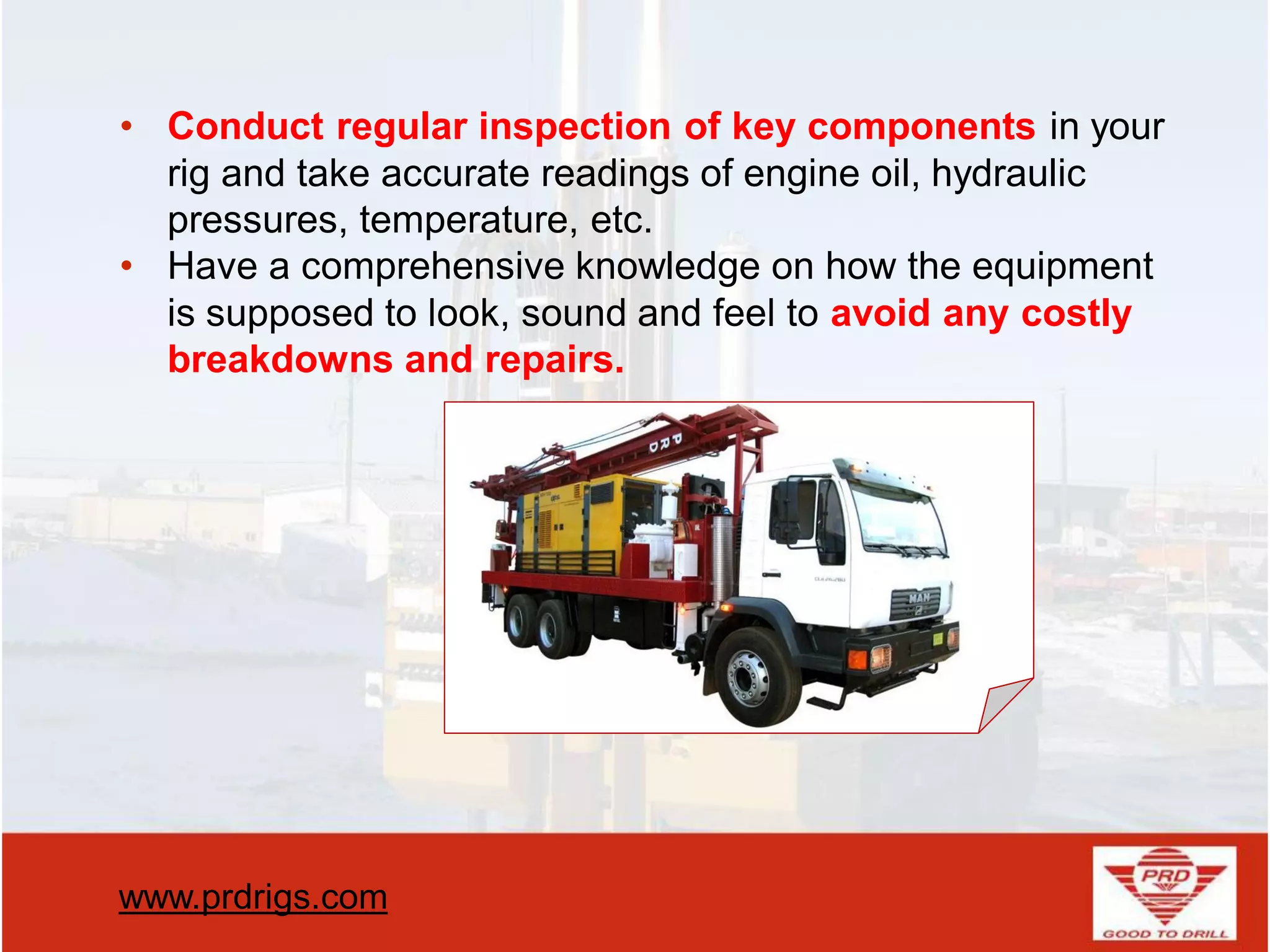 Simple Maintenance Tips for Multi-purpose Drilling Rigs | PDF