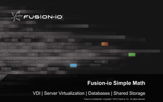 Simple math fusion-io_v4 | PPTX