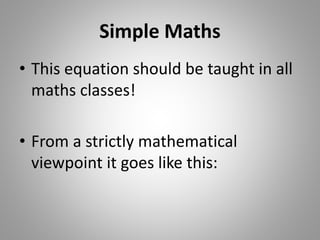 Simple maths | PPTX | Science