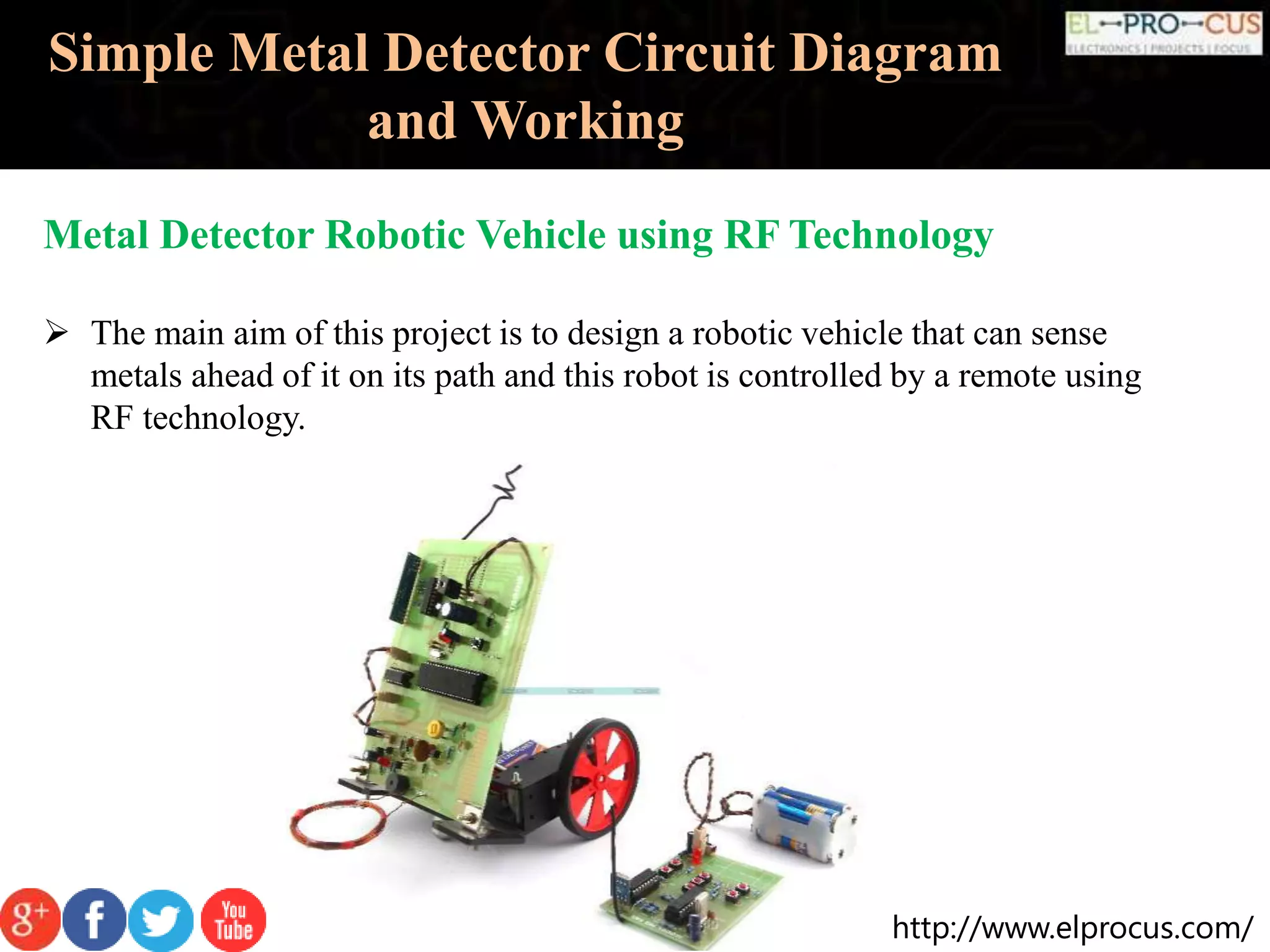 Simple Metal Detector Circuit Diagram and Working | PPTX