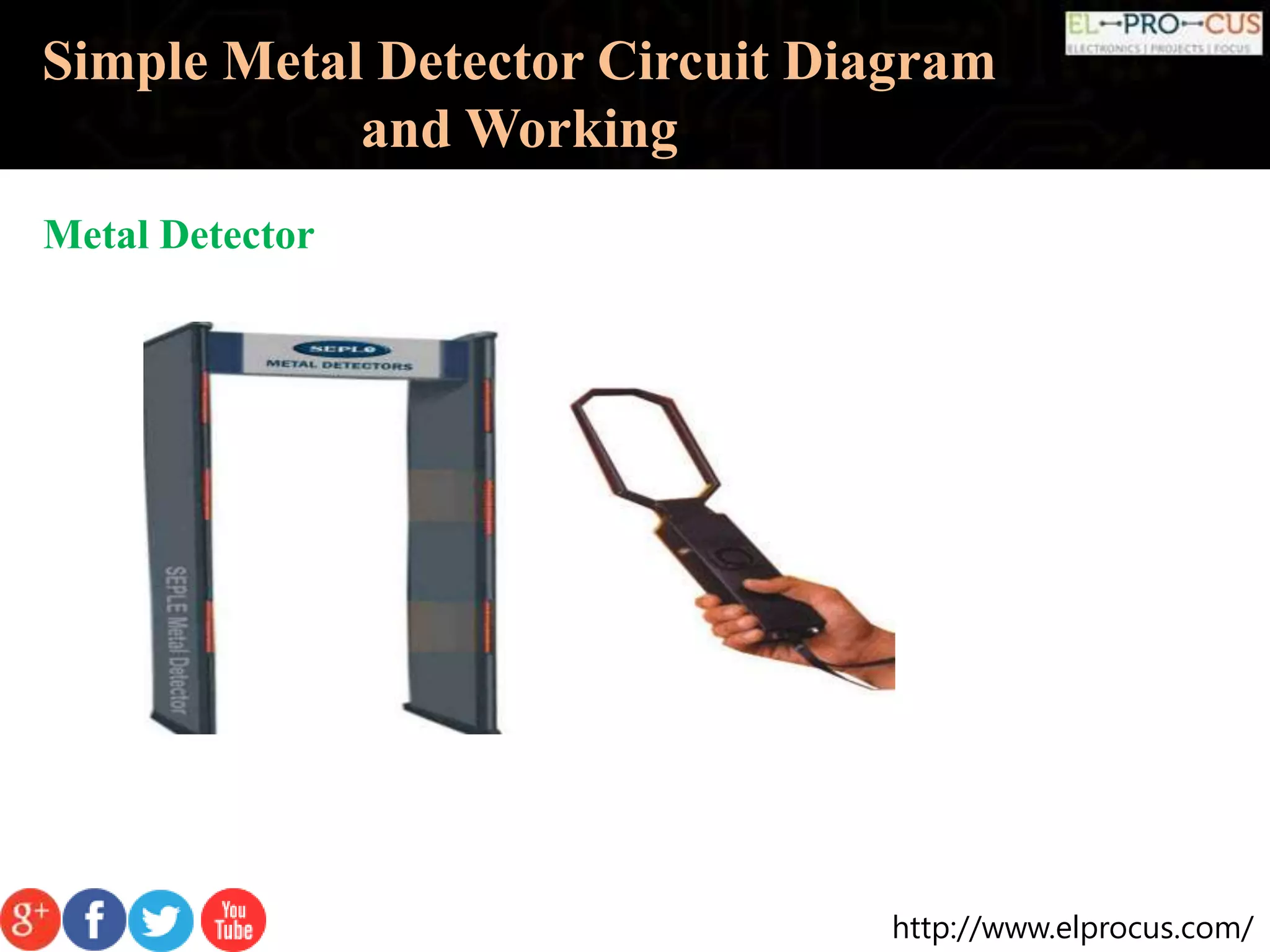 Simple Metal Detector Circuit Diagram and Working | PPTX