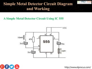 Simple Metal Detector Circuit Diagram and Working | PPTX