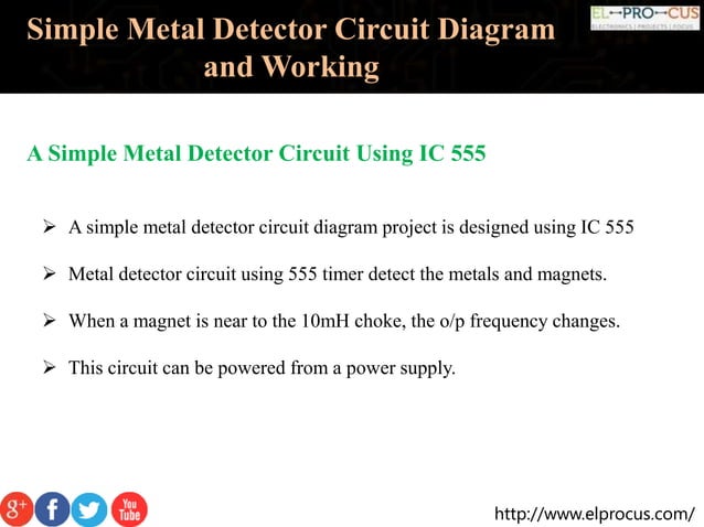 Simple Metal Detector Circuit Diagram and Working | PPTX